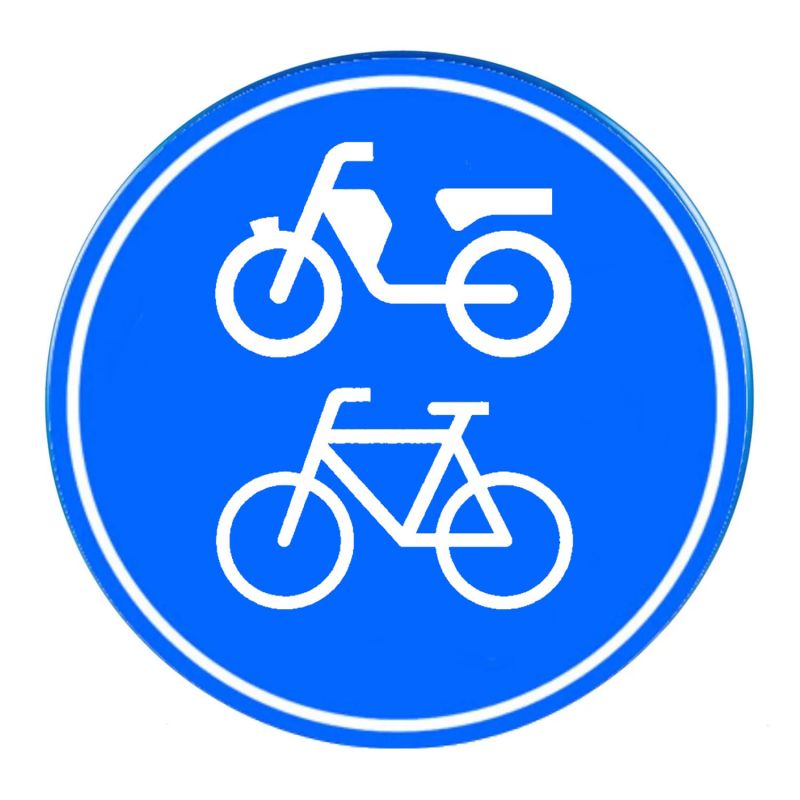 Verkeersbord RVV G12A (brom)fiets pad Ø80 cm kopen?