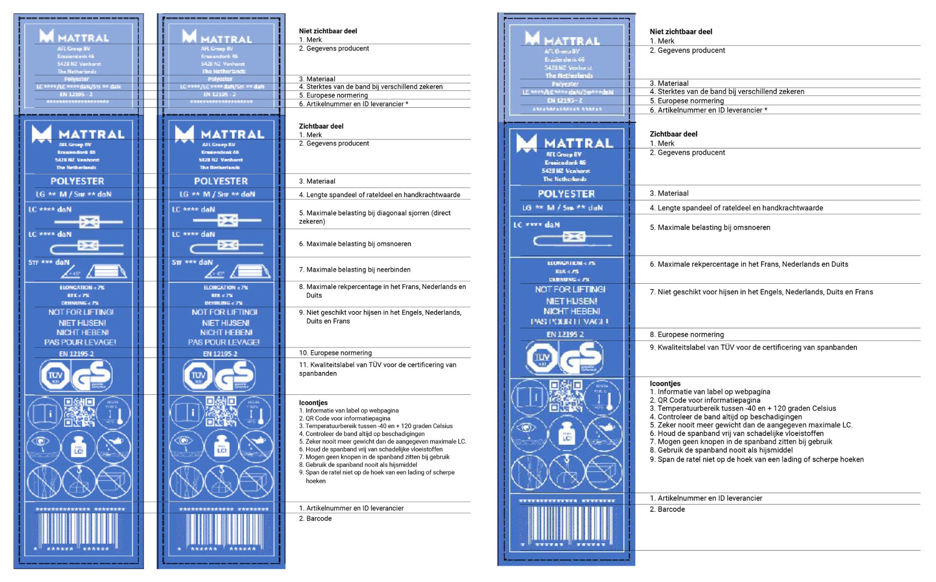 Waarvoor is het blauwe spanband label? - LogistiekBlog - Blog